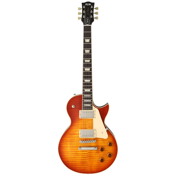 FGN Fujigen Neo Classic Single Cut NLS10RFM Les Paul Faded Cherry Burs ...
